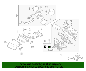 28160-3K200 - Air Cleaner Assembly Mount Cushion 2007-2017 Kia | Kia ...