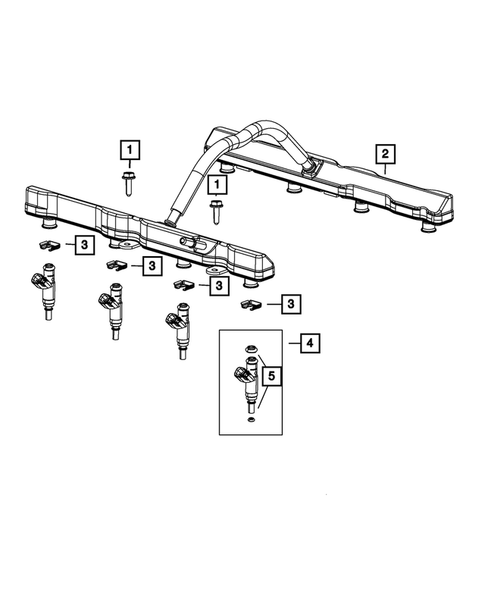 Fuel Rail and Injectors for 2019 Ram 1500 | Mopar eStore