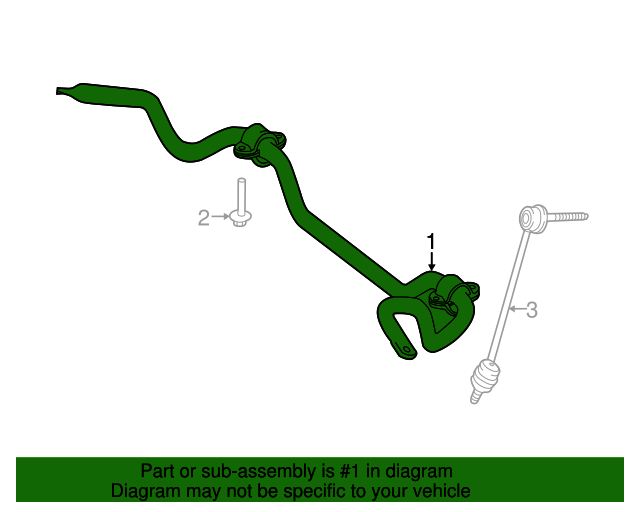 222-323-13-65 - Stabilizer Bar 2014-2021 Mercedes-Benz | Mercedes-Benz USA Parts