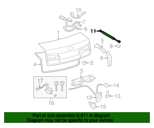 2006-2014 Lexus Support Strut 64530-53014 | OEM Parts Online