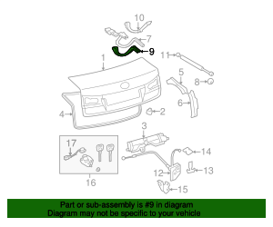 2006-2014 Lexus Hinge Cover 64572-53020-C1 | OEM Parts Online