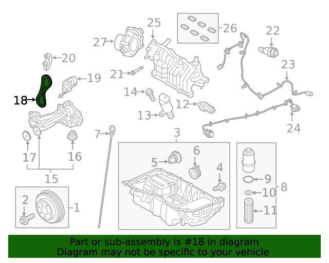 JT4Z-6268-A - Timing Chain - 2015-2020 Ford | Lasco Auto Parts