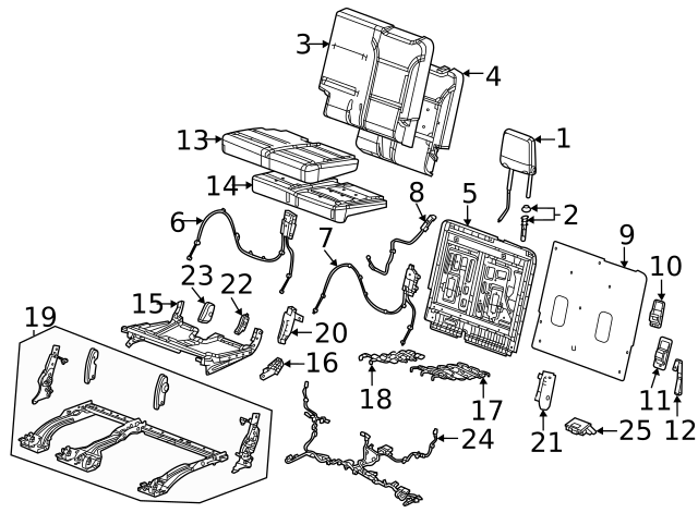 2021-2024 GM Recline Motor 84986992 | GM Parts Center