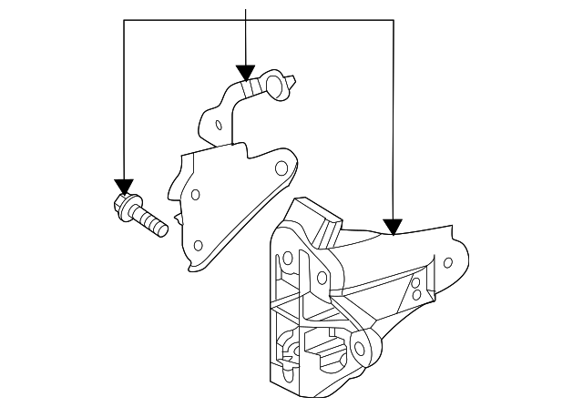 2020-2022 Toyota Highlander Rear Mount Bracket 12303-0P020 | OEM Parts ...