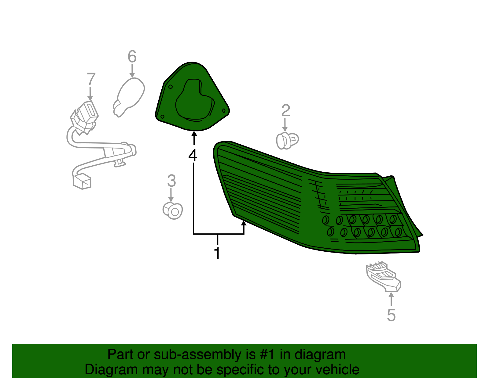 2010-2011 Toyota Camry Tail Light Assembly 81560-06350 | Retail ...