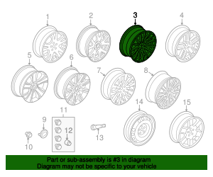 Genuine OEM Wheel, Alloy Part# LR014979 Fits 2010-2013 Land Rover Range ...