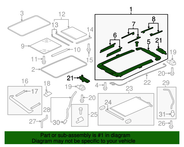 2009-2017 Audi Drive Cable Assembly 8R0-877-049-B | OEM Vehicle Parts