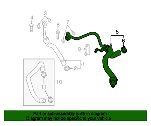 11-53-9-845-352 - Coolant return line 2009-2016 Mini | AutoNation Parts