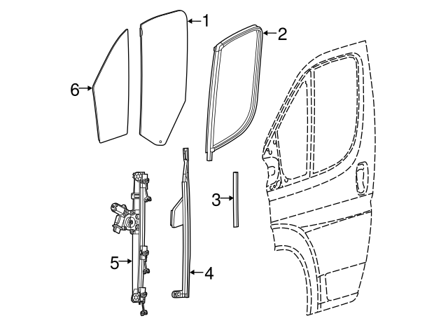 2014-2021 Ram Lower Guide 68134397AA | TascaParts.com