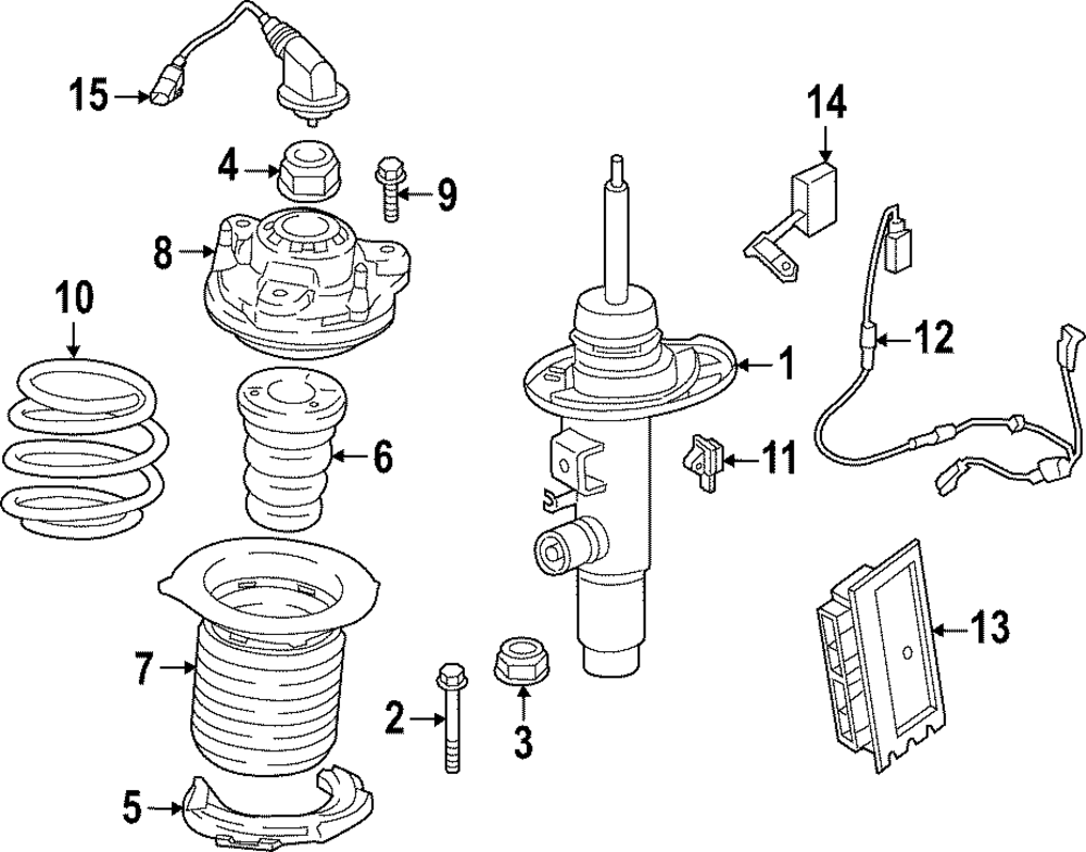 31-31-7-888-598 - 2024 BMW M3 - Strut | Buy BMW Parts Now