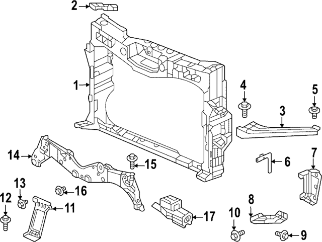 2023-2024 Honda HR-V Upper Bracket 74148-3W0-A00 | Genuine Honda Parts