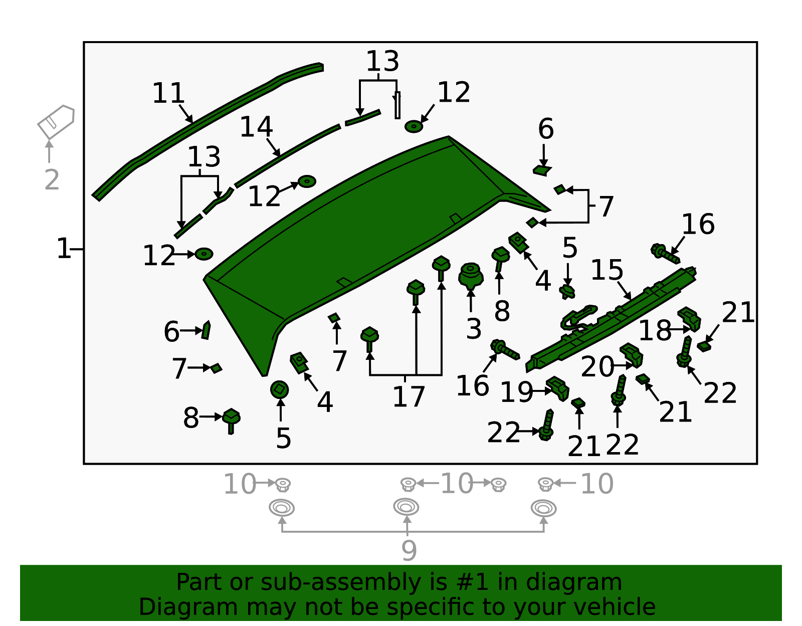 BCKD-51-960G - Spoiler Assembly 2019-2024 Mazda 3 | AutoNation Parts