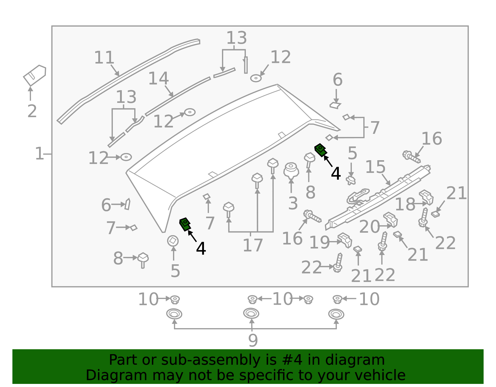 TK78-51-0B6 - Lower Molding Clip - 2017-2020 Mazda | Mazda Parts Factor