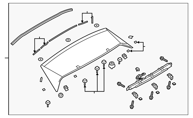 BCKD-51-960G - Spoiler Assembly - 2019-2024 Mazda 3 | Mazda Swag