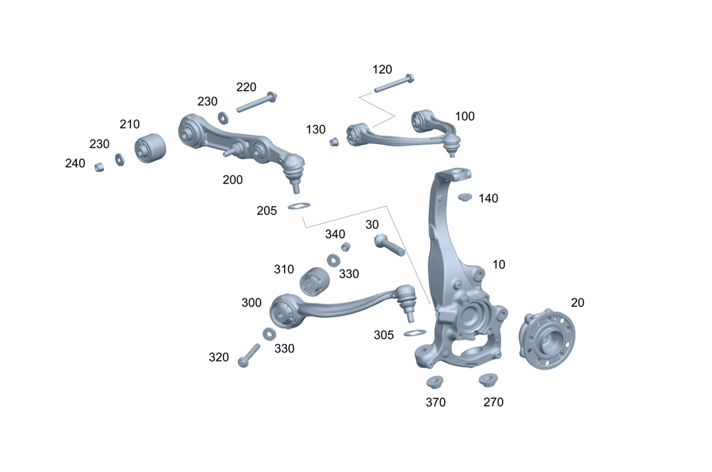 Spring Link - Part #205-330-23-11 | Mercedes Parts Center