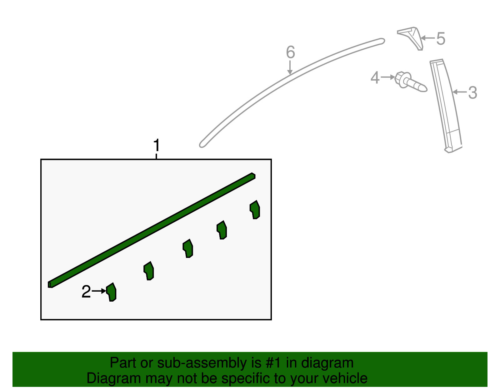 72450-TS8-A01 - Door Belt Molding 2012-2015 Honda Civic | AutoNation Parts