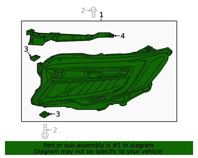 33150-TG7-A32 - Headlight Assembly L - 2019-2021 Honda | Honda Factory ...