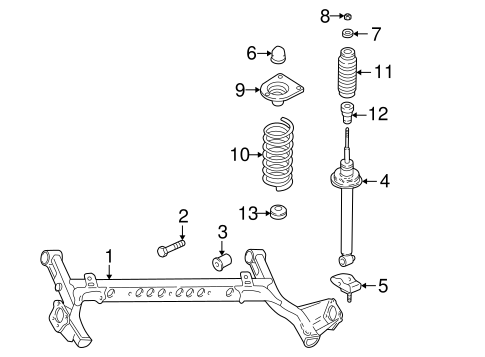 Rear Suspension for 1997 Pontiac Sunfire | GMPartsDirect.com