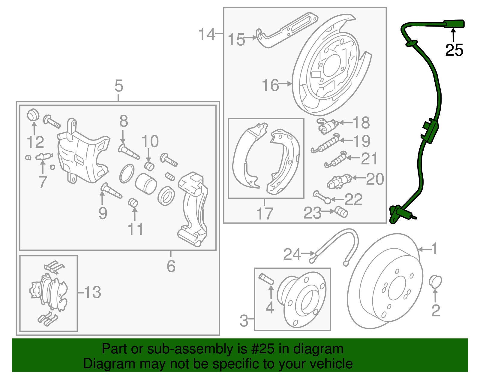 2010-2015 Hyundai Tucson Rear Speed Sensor 95680-2S300 | QuirkParts