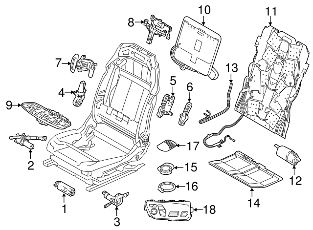 Genuine Adjust Motor for 2013-2023 BMW | OEM Part# 52-10-7-314-213 ...