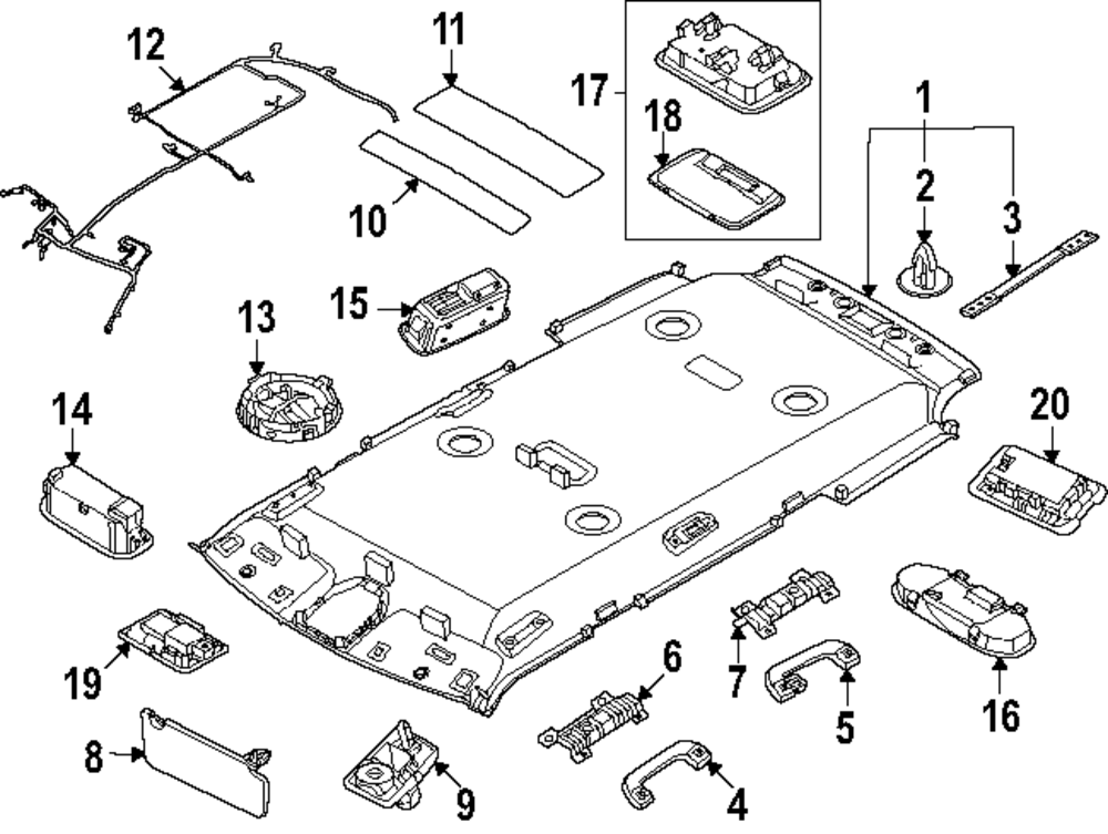 85310-DO040EMA - Headliner 2024-2025 Kia EV9 | Kia.Parts Store