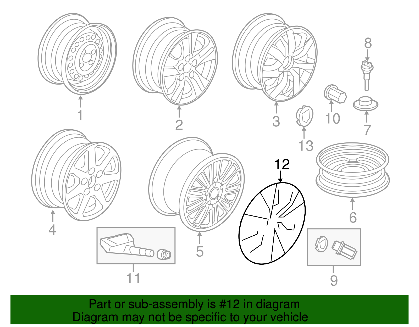 44733-TA5-A00 - 2008-2012 Honda Accord - Trim Wheel (16) | Honda Car Parts Direct