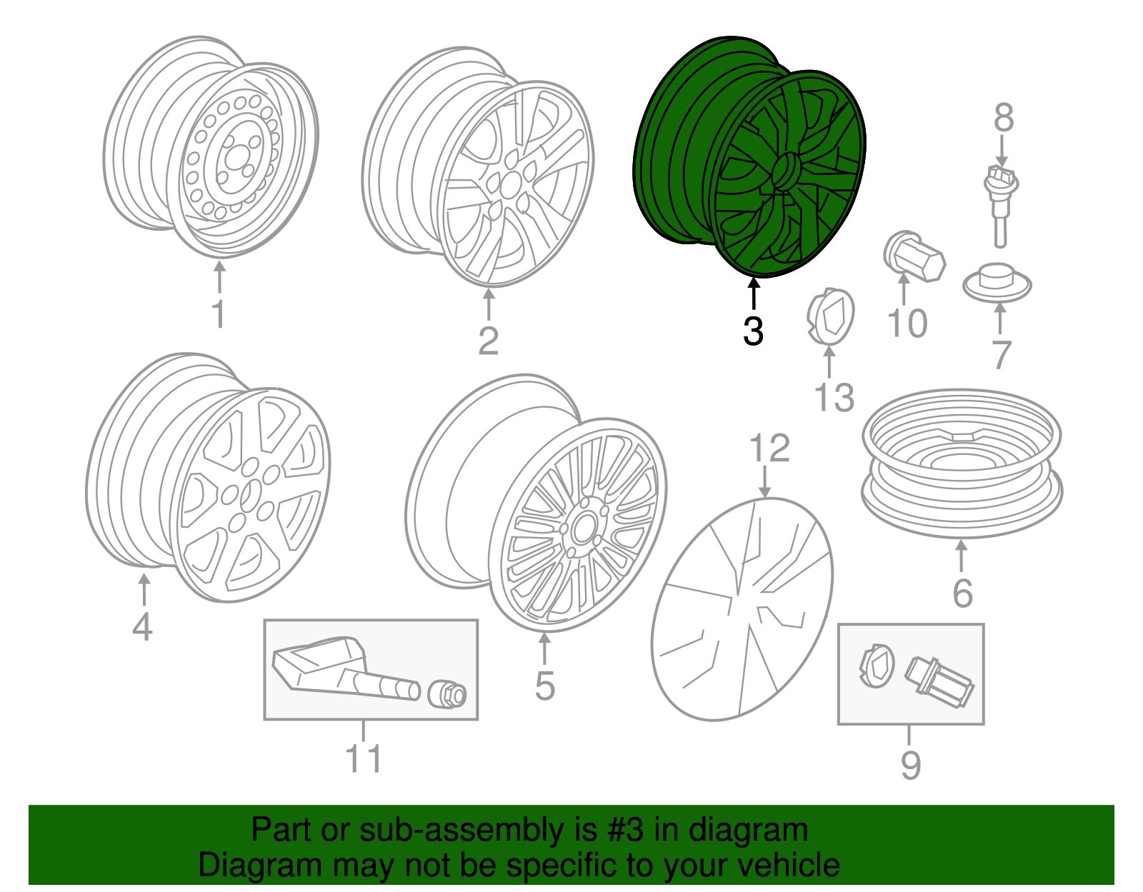 2008-2010 Honda Accord Wheel, Alloy 42700-TA0-A82 | OEM Parts Online