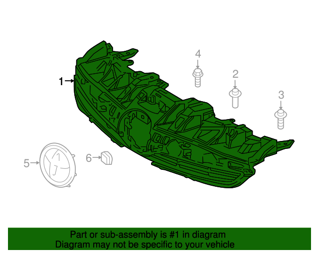 53101-47081 - Grille - 2016-2018 Toyota Prius | OEM Parts To You