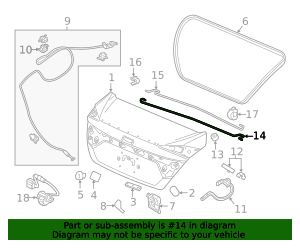 2016-2021 Honda Civic Torsion Bar 74871-TBA-A00 | OEM Parts Online