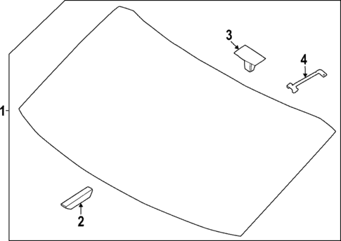 Glass - Lift Gate for 2024 Kia EV6 | Kia.Parts Store