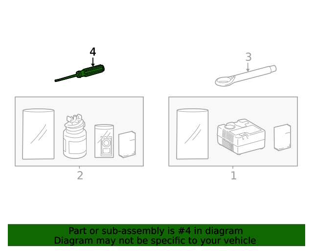 2021-2022 Toyota Mirai Screwdriver 99915-10700 | Toyota Parts Center