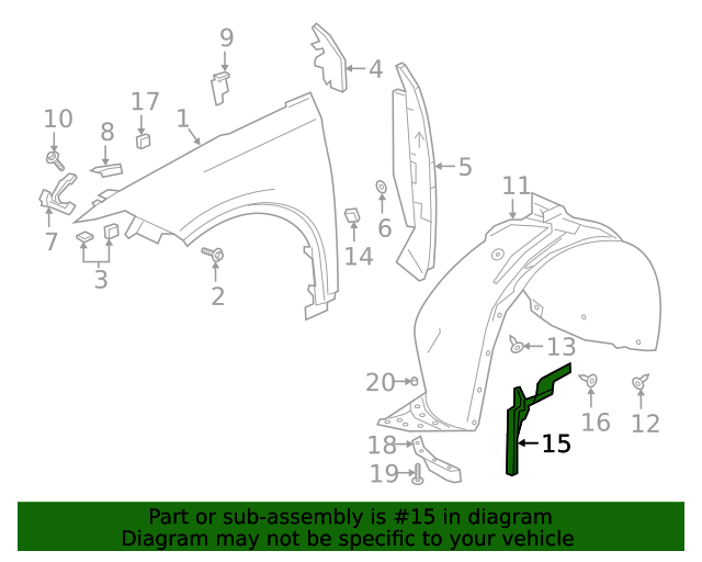 2020-2023 Cadillac Front Driver Side Compartment Splash Shield 87820214 ...