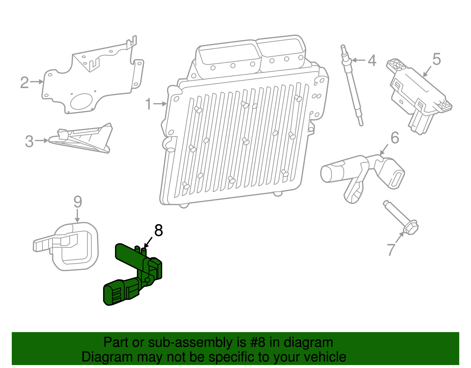 Genuine Crankshaft Position Sensor for 2016-2021 Land Rover | Land ...
