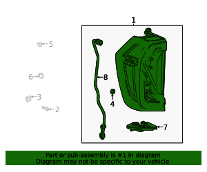 2021-2024 GMC Yukon Tail Lamp 85618754 | OEM Parts Online