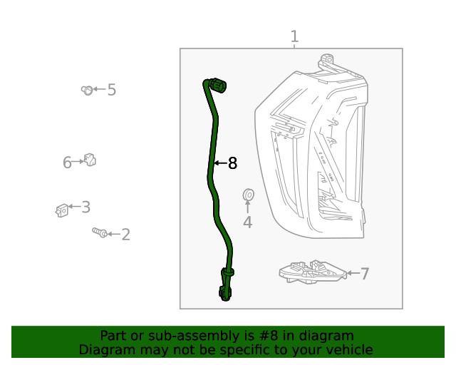 2021-2024 GMC Rear Combination Lamp Socket 84548855 GM | GMPartsDirect.com