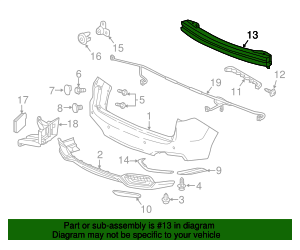 2013-2018 Acura RDX Reinforced Beam 71530-TX4-A00ZZ | OEM Parts Online