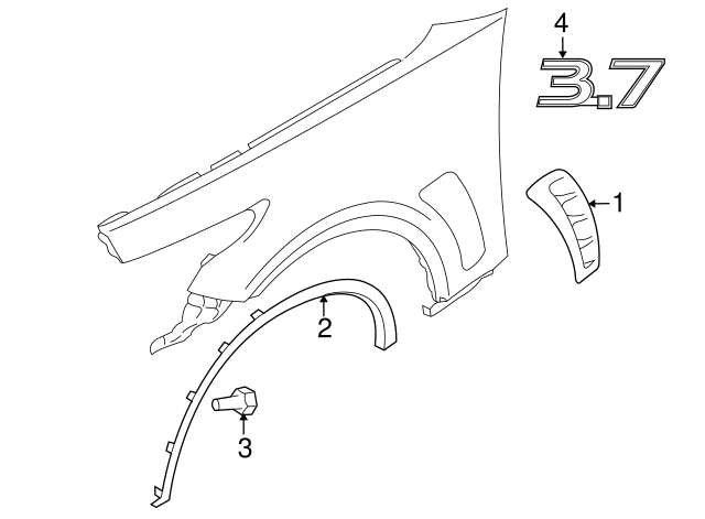 2009-2017 Infiniti Air Vent Grille 63825-1CA0A | Infiniti Parts Online