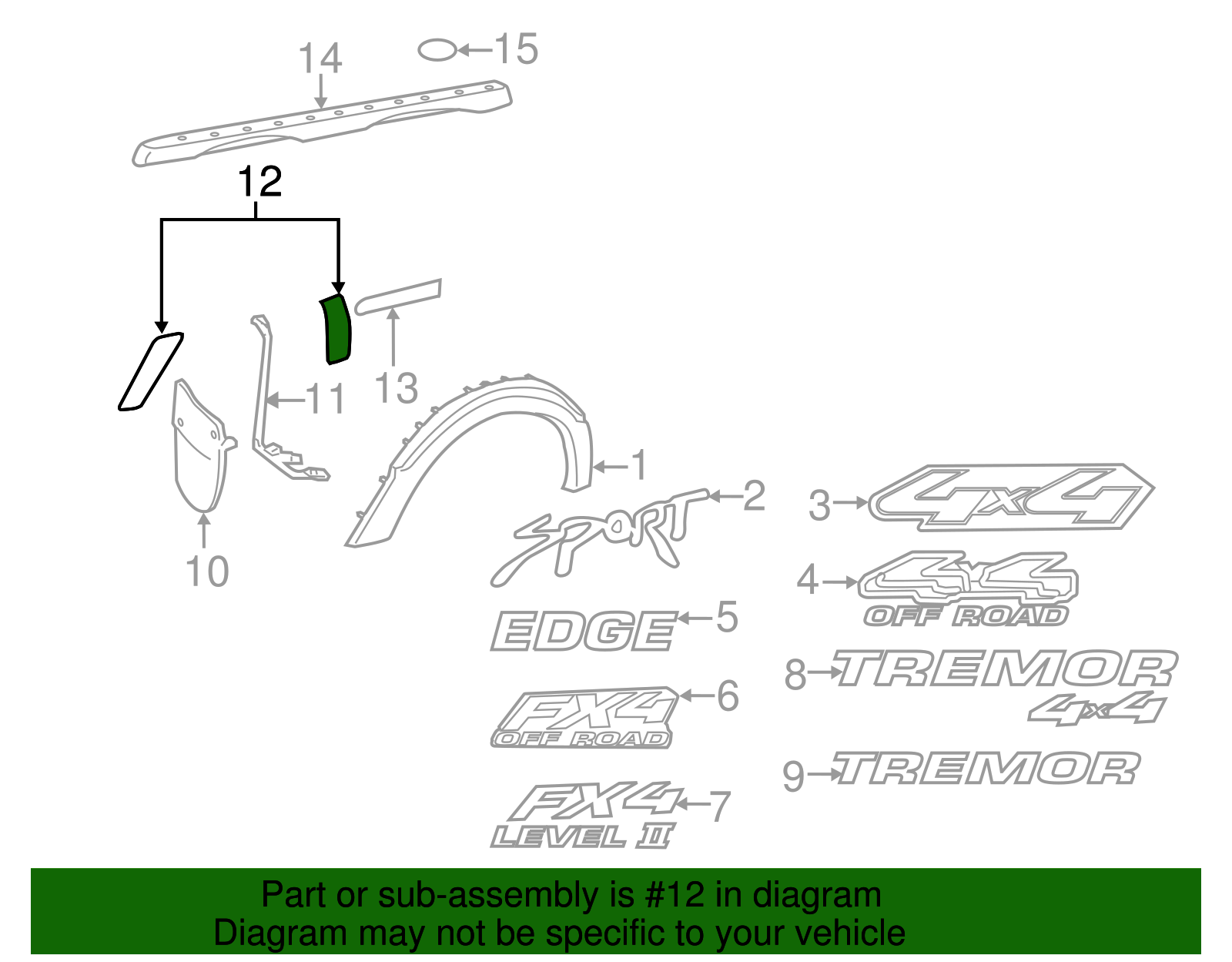 2005-2011 Ford Ranger Stone Guard 3L5Z-99292A22-AAA | Retail ...