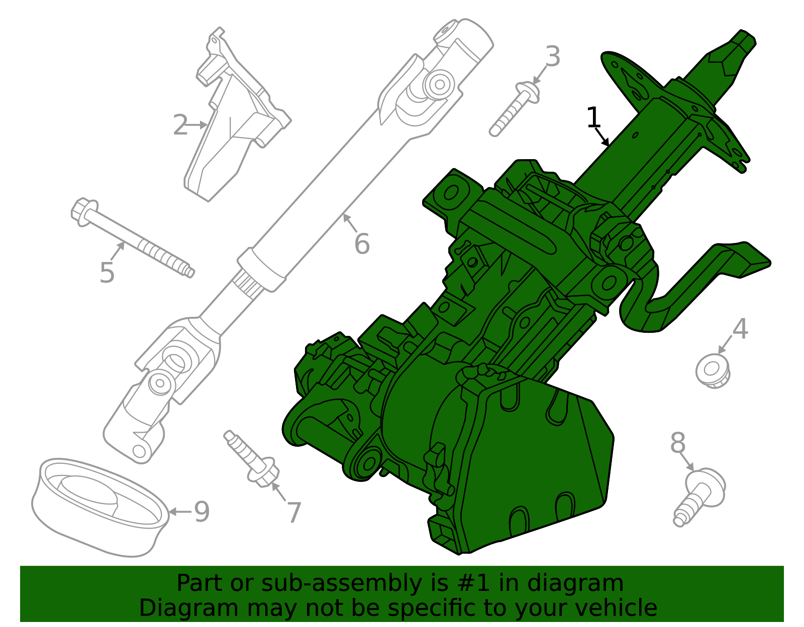 LX6Z-3C529-BY - High-Quality Steering Column for 2020-2022 Lincoln ...