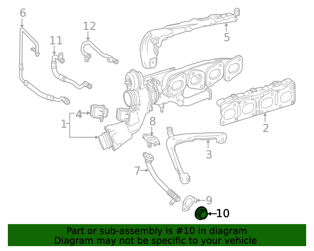 2021 Mercedes-Benz Oil Return Tube 651-180-07-22 | MB OEM Parts