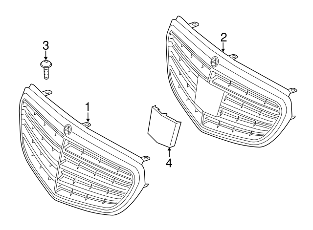 212-880-19-83 - Grille 2014-2015 Mercedes-Benz | Mercedes-Benz USA Parts