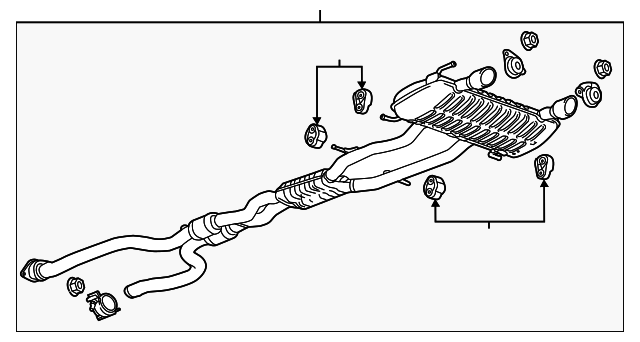 2016-2019 Cadillac ATS Exhaust Muffler 84399113 GM | GMPartsDirect.com