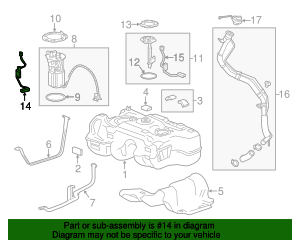 2013-2022 GM Fuel Level Sensor Kit with Seals 13592496 GM ...