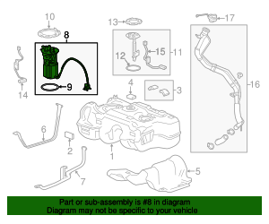 2013-2022 GM Fuel Pump Module without Fuel Level Sensor 13516865 GM ...