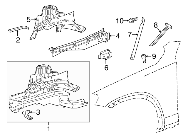 213-620-86-00 - Apron Panel 2016-2021 Mercedes-Benz | Mercedes-Benz USA ...