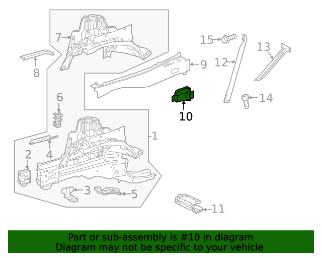 253-630-00-00 - Apron Reinforced 2016-2022 Mercedes-Benz | Mercedes ...