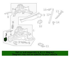 2016-2023 Mercedes-Benz Frame Rail End 213-620-89-00 | AutoNationParts.com