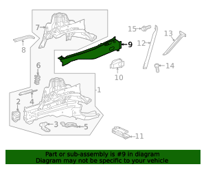 253-630-51-01 - Fender Rail 2016-2022 Mercedes-Benz | AutoNationParts.com