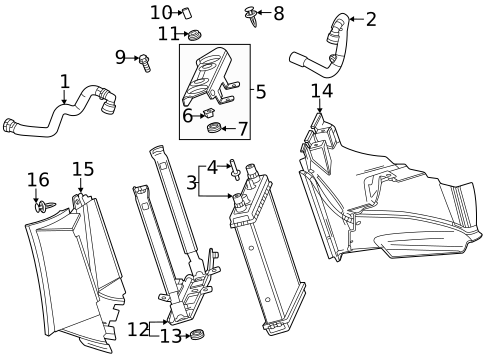 Radiator & Components for 2022 Cadillac CT5 | GmPW