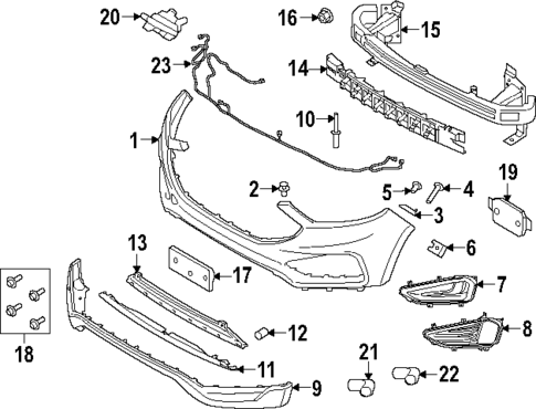 Bumper & Components - Front for 2022 Ford Edge | Ford Parts Catalog